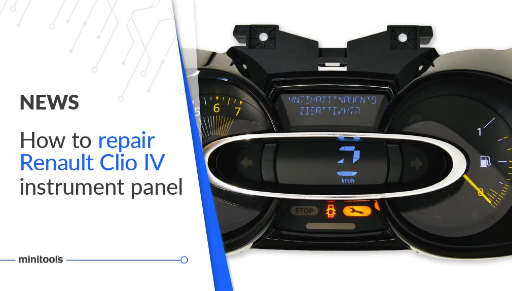 How to repair Renault Clio Mk4 instrument panel